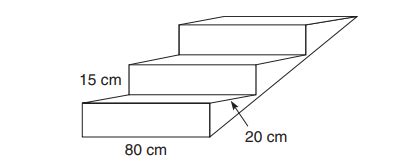 The first three steps of a 10-step staircase are shown. Fin | Quizlet