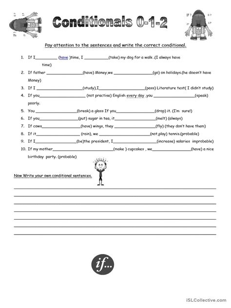 Conditionals 0 1 2 Pdf