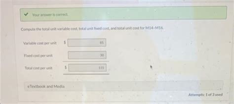solved compute unit variable cost unit fuxed cost and unit
