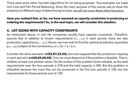 There Exist Some Other Heuristic Algorithms For Lot Chegg