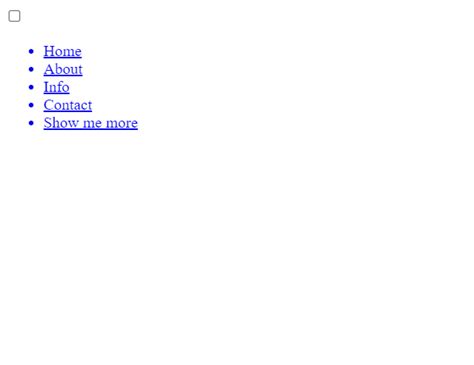 Create Hamburger Menu Using HTML And CSS Only