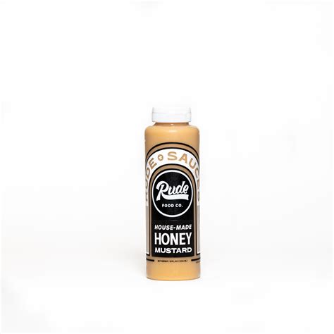 Honey Mustard 12 Oz Rude Food Co