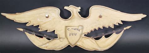Vintage Patriotic American Eagle Plaque Vintage Patriotic American