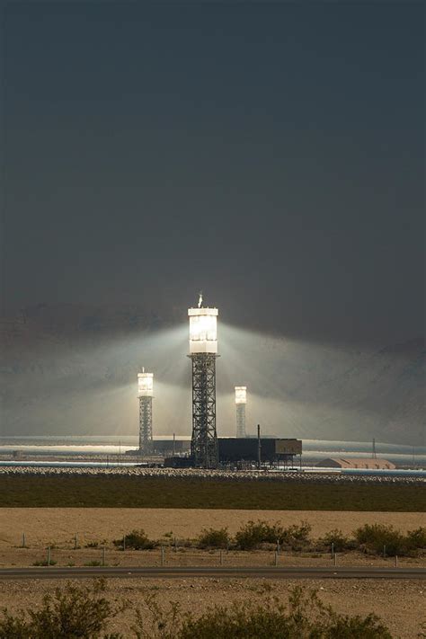 Concentrating Solar Power Plant Photograph By Jim Westscience Photo