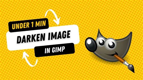 How To Darken Image In GIMP YouTube