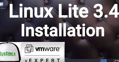 linux lite installation on vmware workstation