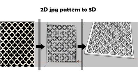 Easy Way To Convert A D Image To D In Sketchup Hindi YouTube