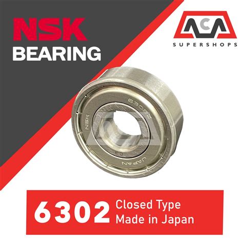 NSK 6302 ZZ Deep Groove Ball Bearing Closed 15x42x13mm Original Small Bearing For