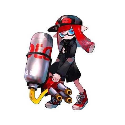 Splatoon Inkling Hydra Splatling Vinyl Car Sticker Little Sticker