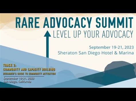 Rare Advocacy Summit Beginners Guide To Community Activation Youtube