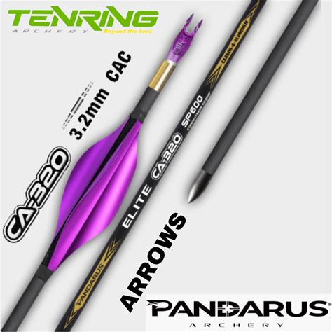 Pandarus Elite Ca320 Shafts Points Pins And Nocks Arrows Doz