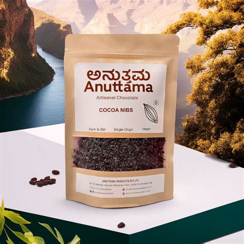 Cocoa Nibs Roasted Unsweetened 150g Anuttama Products