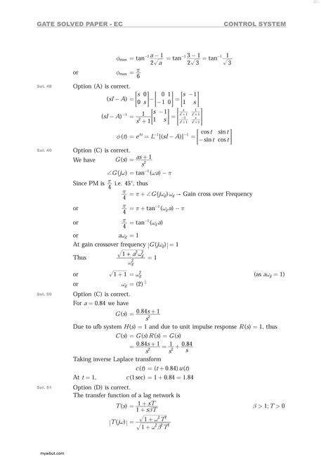 Control System For Electronics And Communication Engineering Pdf