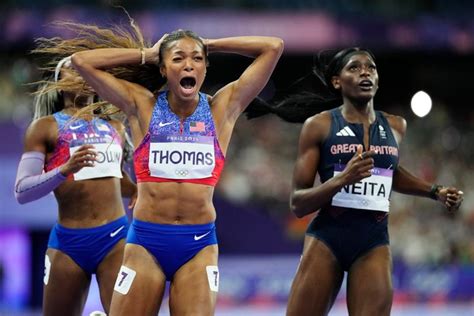 육상 여자 200m 토마스 하버드 졸업생 최초 올림픽 금