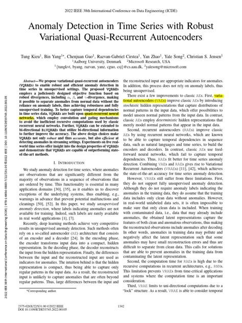 Anomaly Detection In Time Series With Robust Variational Quasi