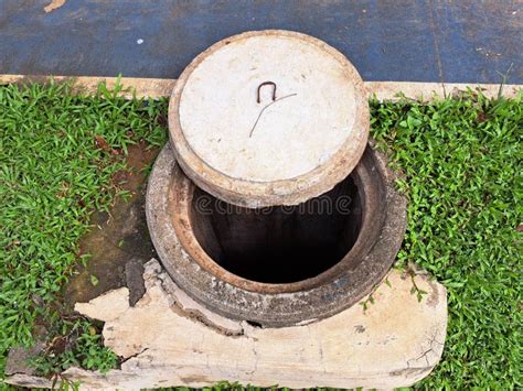 The Hole Cover Leading To The Gutter Stock Image Image Of Grate