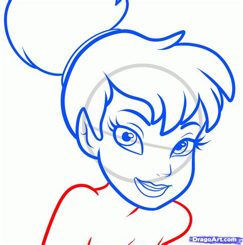 Step 7 How To Draw Tinkerbell Easy Disney Drawings Sketches