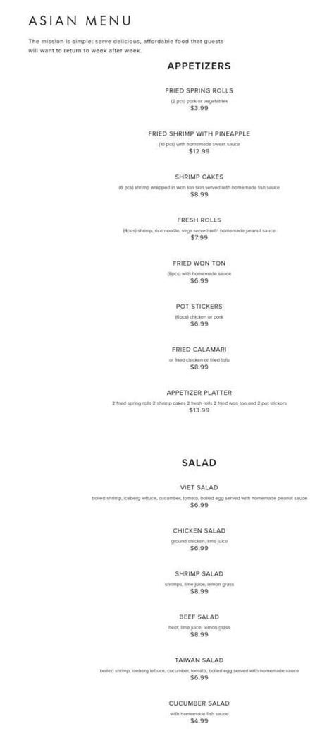 Ks Tian Yuen Restaurant Menu In Cloverdale California Usa