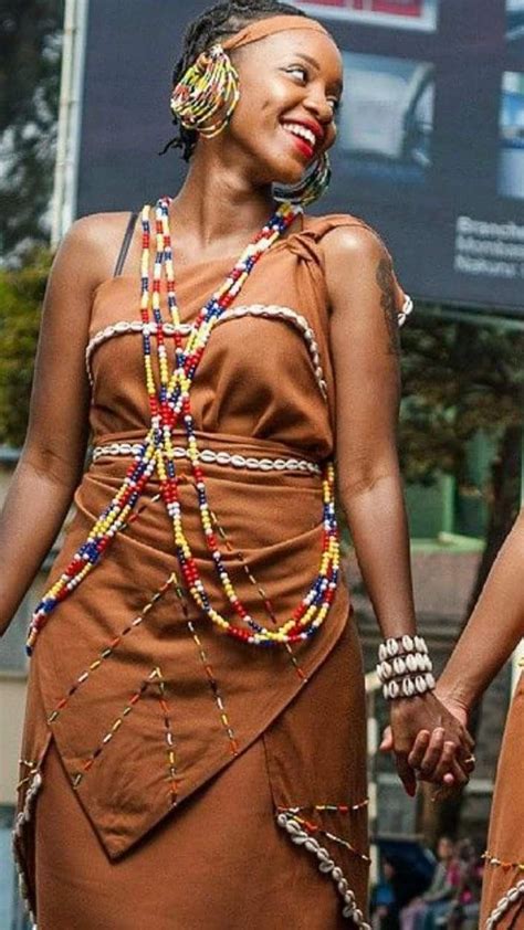 Woman From The Kikuyu Tribe In Traditional Dress Kiku