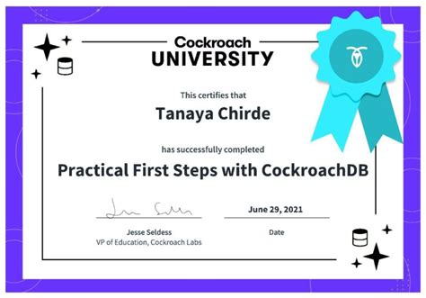 Tanaya Chirde On Linkedin Cockroach Labs Thank You 😊 Cockroach
