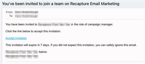 how to accept an invite to join a recapture account recapture