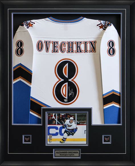 Alexander Ovechkin Signed Jersey Framed Washington Capitals 2005 White