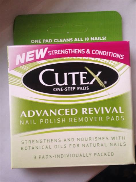 Cutex Nail Polish Remover Pads ~ Brand New Box Of 3 Pads Or If Want