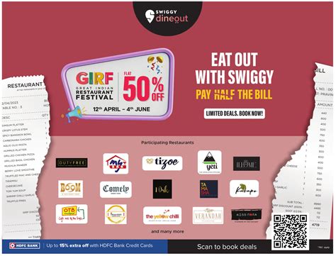 Swiggy Dineout Great Indian Restaurant Festival Flat 50 Off 12th April
