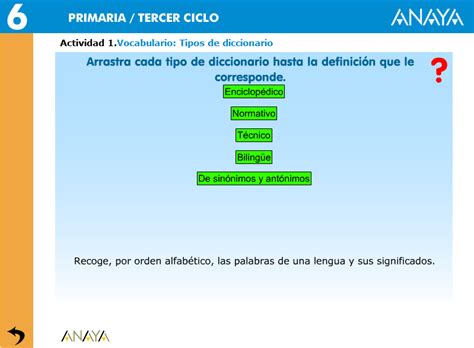 6º A Tipos De Diccionarios