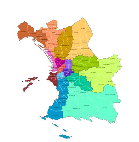 Carte De Marseille En France Avec Les Quartiers