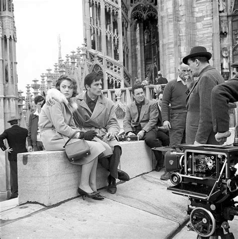 On The Set Of The Film Rocco And His Brothers With Annie Girardot And
