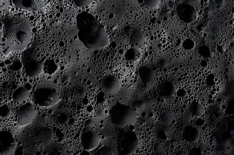 Fondo De Goma De Espuma Con Textura De Esponja Negra Foto Premium