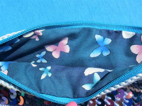 Sequined Knitted Cosmetic Bag Kit Etsy