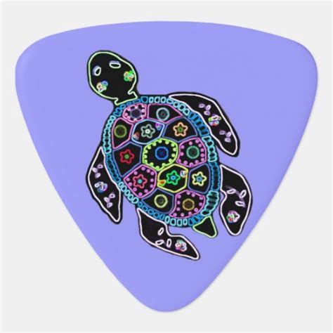 Turtle Glow Guitar Pick Zazzle
