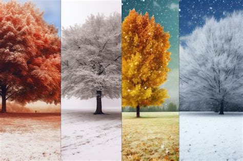 Premium Photo Four Seasons Year
