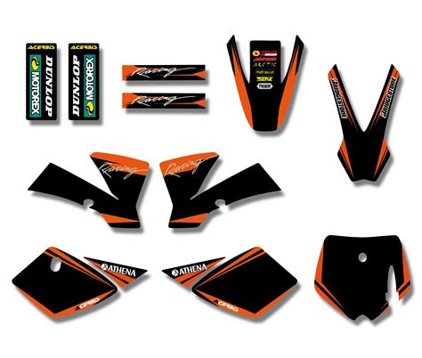 Aliexpress Buy NICECNC Team Background Sticker New Graphic Decals