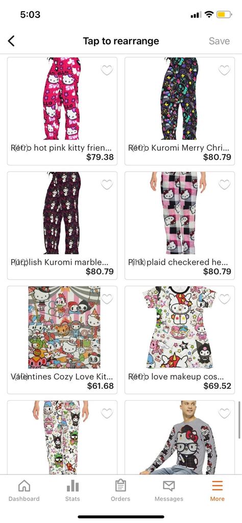 Retro Chococat Love Cream Hearts Valentine Kitty Pajama Pants Etsy