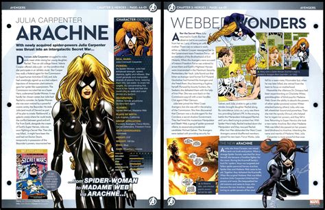 Arachne Julia Carpenter AA 01 Heroes Avengers Marvel Fact File Page
