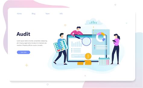 Premium Vector Audit Concept