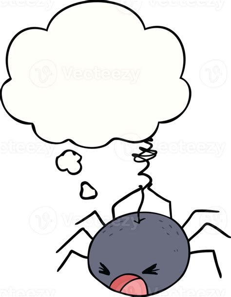 Cartoon Spider With Thought Bubble 40706434 Png