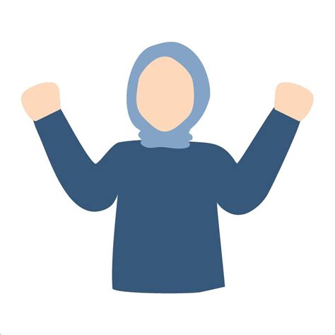Beautiful Hijab Girl Greeting Gesture Illustration 38141372 Vector Art