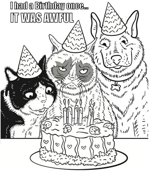 Collection Of Grumpy Cat Coloring Pages Free Printable