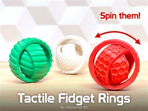 Tactile Fidget Rings Spinning Fun Toy By Glennovits 3d Makerworld