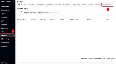 How To Create A Manual Transaction Factorcloud