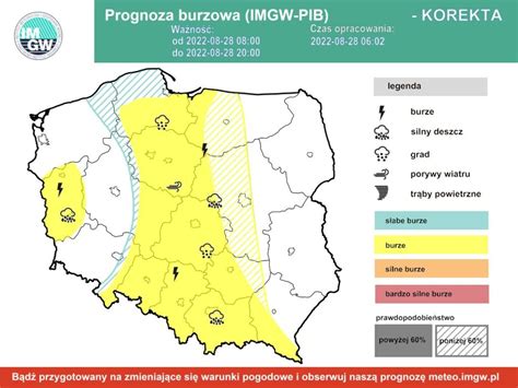 Pogoda na sierpnia Gwałtowne ochłodzenie Burze i nawałnice nad Polską Fani Pogody