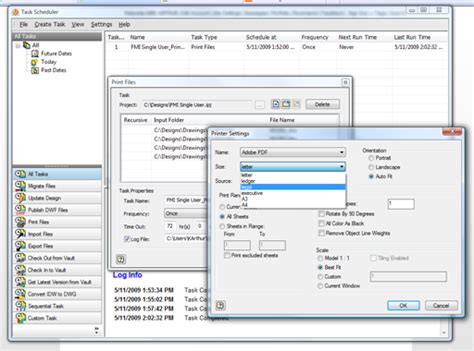 Batch Printing Idw To Pdf With Task Scheduler Autodesk Community