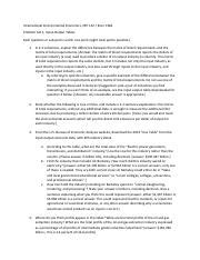 Ps1 InputOutput AnswerKey Pdf International Environmental Economics