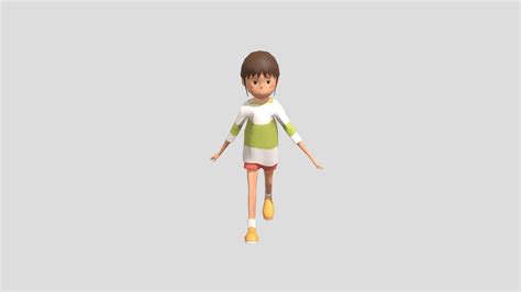 Chihiro Rig And Walk Animation 3d Model By Yooks Yoooks [4ee5d20] Sketchfab