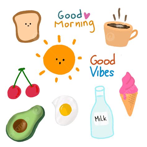 Daily Morning Sticker Daily Sticker Sticker Printable Stickers Png