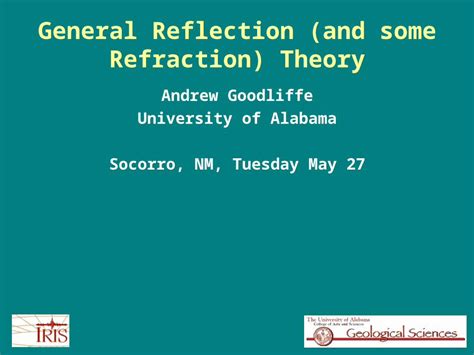 Ppt General Reflection And Some Refraction Theory Dokumen Tips